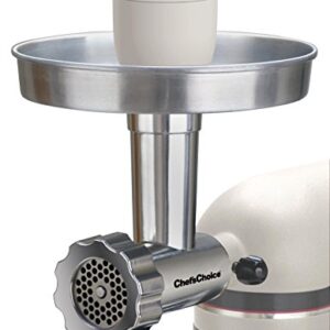 Chef'sChoice Food Grinder Attachment, One Size, Cast Metal