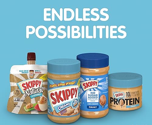 SKIPPY Creamy Peanut Butter, 40 Ounce Twin Pack,2.5 Pound (Pack of 2)