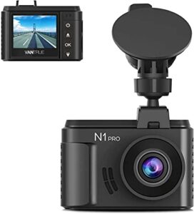 vantrue n1 pro mini dash cam full hd 1920x1080p car dash camera 1.5 inch 160 degree dashcam with super night vision sensor, 24 hrs parking mode, motion detection, support 256gb max(2023)