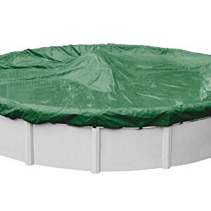 Pool Mate 5024-4-PM Professional-Grade Rip-Shield Winter Round Above-Ground Cover, 24-ft. Pool, Meadow Green