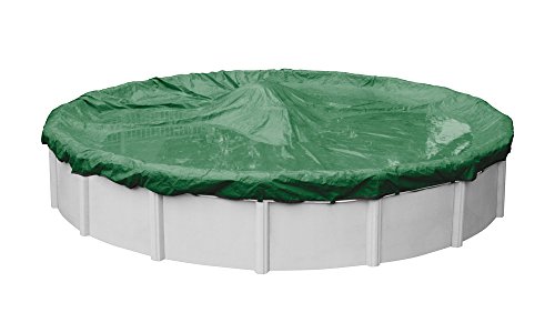 Pool Mate 5024-4-PM Professional-Grade Rip-Shield Winter Round Above-Ground Cover, 24-ft. Pool, Meadow Green