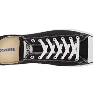 Converse M9166- Chuck Taylor All Star Unisex Ox Low Top Black Sneakers, 9 Women/7 Men