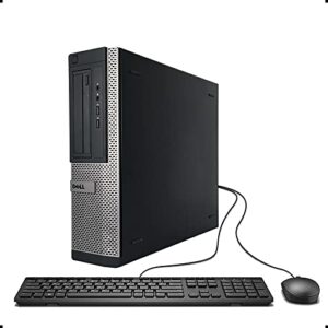 dell optiplex 390 dt desktop computer, intel core i3-2100 3.1ghz, 8gb ddr3, 1tb, dvd, wifi, hdmi, vga, bluetooth 4.0, windows 10 professional 64 bit (renewed)