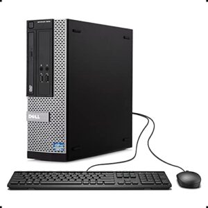 dell optiplex 3010 sff desktop computer,intel core i5-3470 up to 3.6g,8g ddr3,500g,dvd,wifi,hdmi,vga,bt 4.0,win10pro64(renewed)-multi-language support english/spanish, 500gb, windows 10 pro