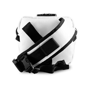 Skunk Kross Smell Proof Fanny Pack Hipster Bag w/Combo Lock (White)