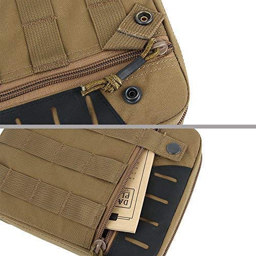 EXCELLENT ELITE SPANKER Molle Admin Pouch Tactical EDC Tool Pouch Military Nylon Holder Modular Utility Organizer Bag(Coyote Brown)