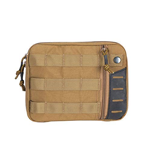 EXCELLENT ELITE SPANKER Molle Admin Pouch Tactical EDC Tool Pouch Military Nylon Holder Modular Utility Organizer Bag(Coyote Brown)