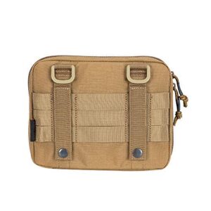 EXCELLENT ELITE SPANKER Molle Admin Pouch Tactical EDC Tool Pouch Military Nylon Holder Modular Utility Organizer Bag(Coyote Brown)