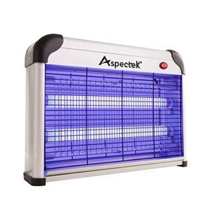 aspectek 20w electric indoor bug zapper, mosquito, moth, wasp, insect killer, fly zapper, bug lamp light for home, restaurant, office use with protection mesh film. efficient & effective