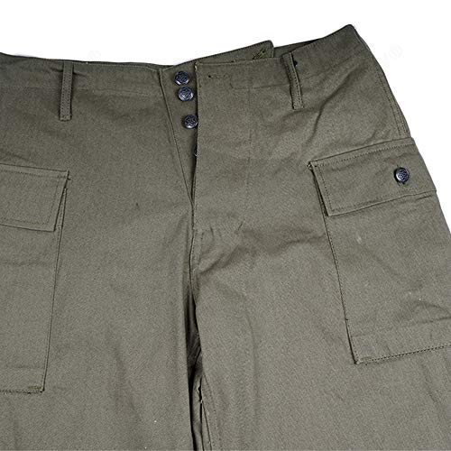 zwjpw WWII US Green HBT Army Pants Shirt Trousers Outdoors Pants (32)