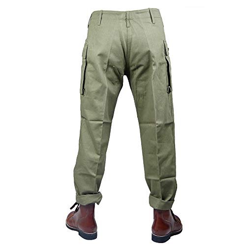 zwjpw WWII US Green HBT Army Pants Shirt Trousers Outdoors Pants (32)