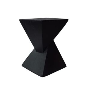 christopher knight home jerod light-weight concrete accent table, black