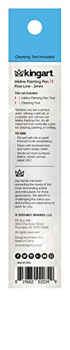 KINGART Fine Line Painting Pen .5mm, Fluid Writer Paint Applicator Pen, Precision Touch Up Paint, Perfect for Rock Chips & Scratch Repair