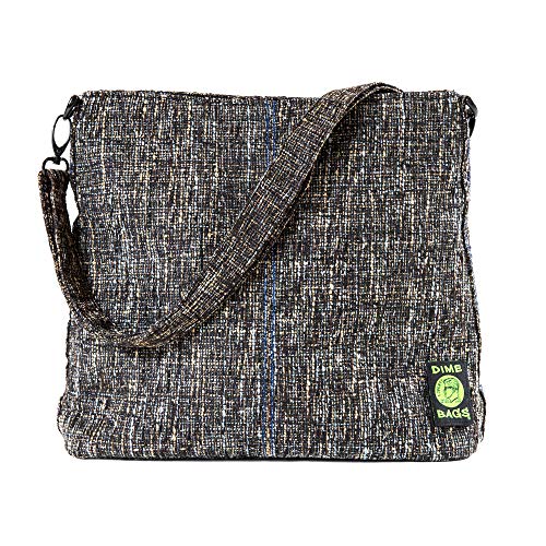 DIME BAGS Urban Tote | Hemp Unisex Purse | Spacious Storage and Adjustable, Removable Shoulder Strap (Concrete)