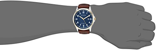 Sutton by Armitron Men's SU/5015NVBN Date Function Easy to Read Brown Leather Strap Watch