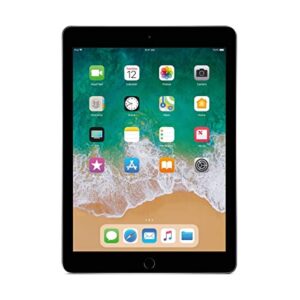 apple ipad 9.7-inch retina display with wifi, 32gb, touch id, 2017 mode - space gray (renewed)