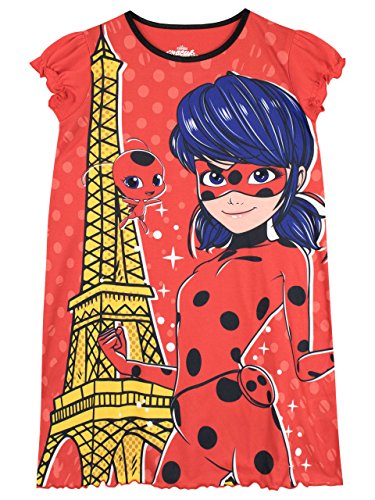 Miraculous Ladybug Girls' Lady Bug Nightdress Size 10 Red