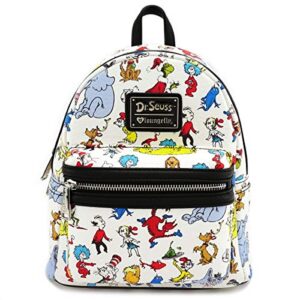 loungefly dr. seuss backpack character all over print mini backpack