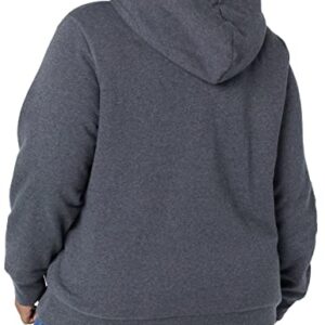 Amazon Essentials Women's Sherpa-Lined Fleece Full-Zip Hooded Jacket (Available in Plus Size), Charcoal Heather, X-Large