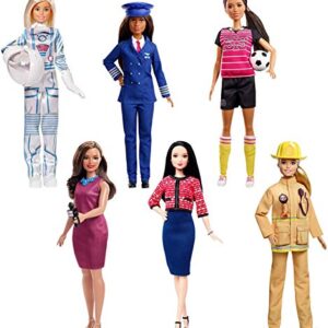 Barbie News Anchor Doll, Brunette Curvy Doll with Microphone, for 3 to 7 Year Olds