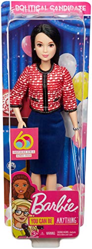 Barbie Political Candidate Doll, Tall Black-Haired Doll for 3 to 7 Year Olds​​​