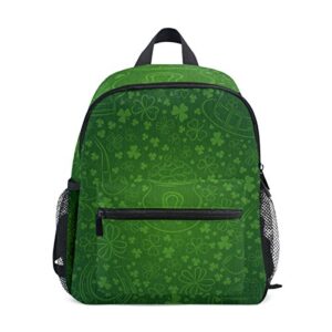 my daily kids backpack st. patrick's day clover beer horseshoe nursery bags for preschool children