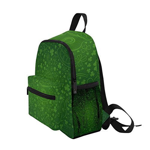 My Daily Kids Backpack St. Patrick's Day Clover Beer Horseshoe Nursery Bags for Preschool Children