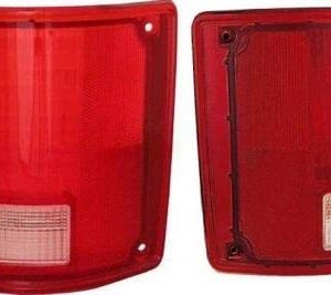 GO-PARTS - Pair/Set - for 1973-1991 Chevrolet (Chevy) K5 Blazer Tail Lights Lens - Left & Right (Driver & Passenger) Side Replacement GM2809111 GM2808111 5965776 5965775 1974 1975 1976 1977 1978