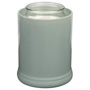 Elanze Designs Solid Color Ceramic Stoneware Electric Jar Candle Warmer (1, Grey)