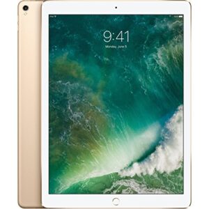 apple ipad pro 2 12.9in (2017) 64gb, wi-fi - gold (renewed)