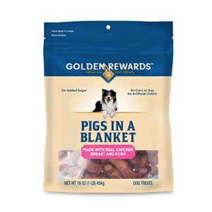 vibrant life pigs in a blanket dog treats, chicken, 16oz