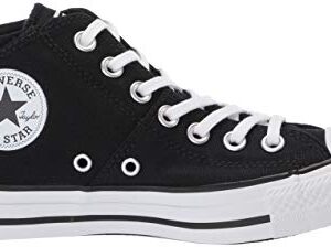 Converse Women's Chuck Taylor All Star Madison Mid Top Sneaker, Black/Black/White, 8.5 M US