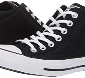 Converse Women's Chuck Taylor All Star Madison Mid Top Sneaker, Black/Black/White, 8.5 M US