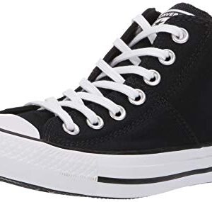 Converse Women's Chuck Taylor All Star Madison Mid Top Sneaker, Black/Black/White, 8.5 M US