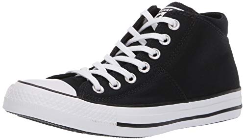 Converse Women's Chuck Taylor All Star Madison Mid Top Sneaker, Black/Black/White, 8.5 M US