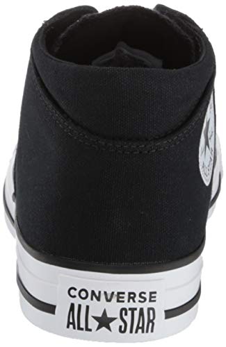 Converse Women's Chuck Taylor All Star Madison Mid Top Sneaker, Black/Black/White, 8.5 M US