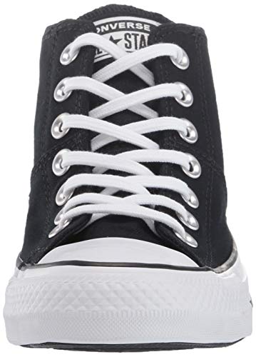 Converse Women's Chuck Taylor All Star Madison Mid Top Sneaker, Black/Black/White, 8.5 M US