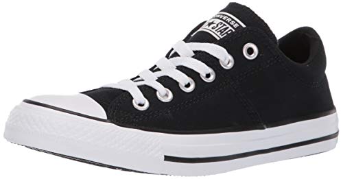 Converse Women's Chuck Taylor All Star Madison Low Top Sneaker, Black/White/Black, 8.5 M US