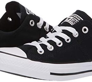 Converse Women's Chuck Taylor All Star Madison Low Top Sneaker, Black/White/Black, 8.5 M US