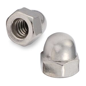 3/8-16 acorn cap nuts, stainless steel 18-8 (304), plain finish, 20 pcs