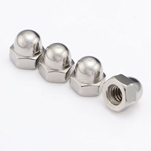 3/8-16 Acorn Cap Nuts, Stainless Steel 18-8 (304), Plain Finish, 20 PCS