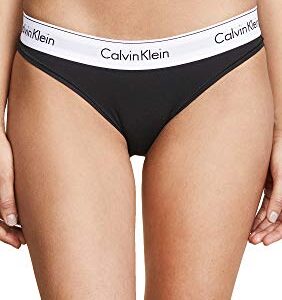 Calvin Klein Underwear Women's Modern Cotton Bikini Briefs, Black, M