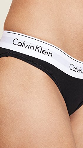 Calvin Klein Underwear Women's Modern Cotton Bikini Briefs, Black, M