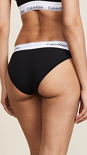 Calvin Klein Underwear Women's Modern Cotton Bikini Briefs, Black, M