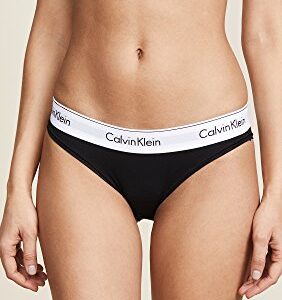 Calvin Klein Underwear Women's Modern Cotton Bikini Briefs, Black, M