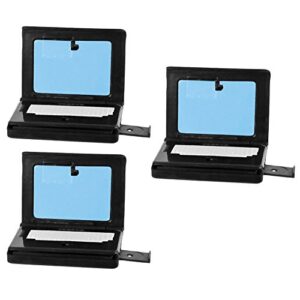 set of 3 plastic toy laptops for action figures, dioramas, models