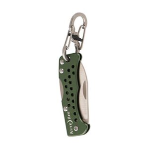 Nite Ize DoohicKey Keychain Knife, Folding Pocket Knife for Keychain, Green