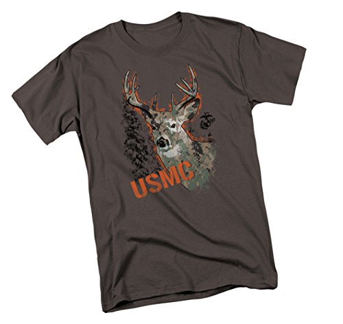 United States Marine Corps, Camo Deer, Adult T-Shirt, X-Large