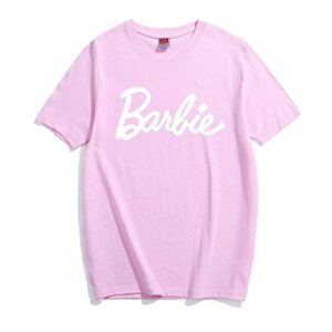 barbie graphic tee-shirt pink