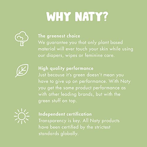 Eco by Naty Baby Diapers - Plant-Based Eco-Friendly Diapers, Great for Baby Sensitive Skin and Helps Prevent Leaking (Size 1, 100 Count)